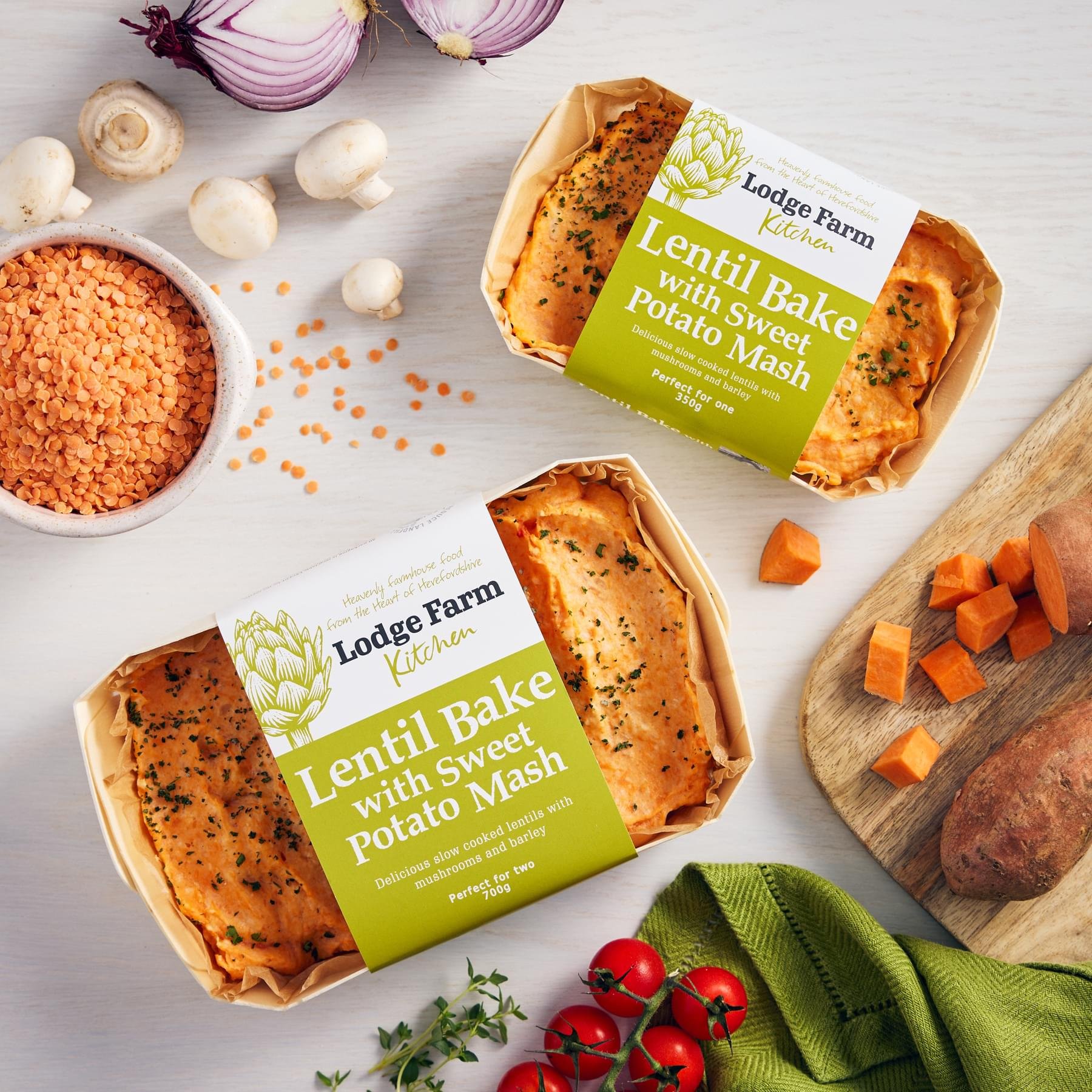 Lentil Bake with Sweet Potato Mash | Lodge Farm Kitchen